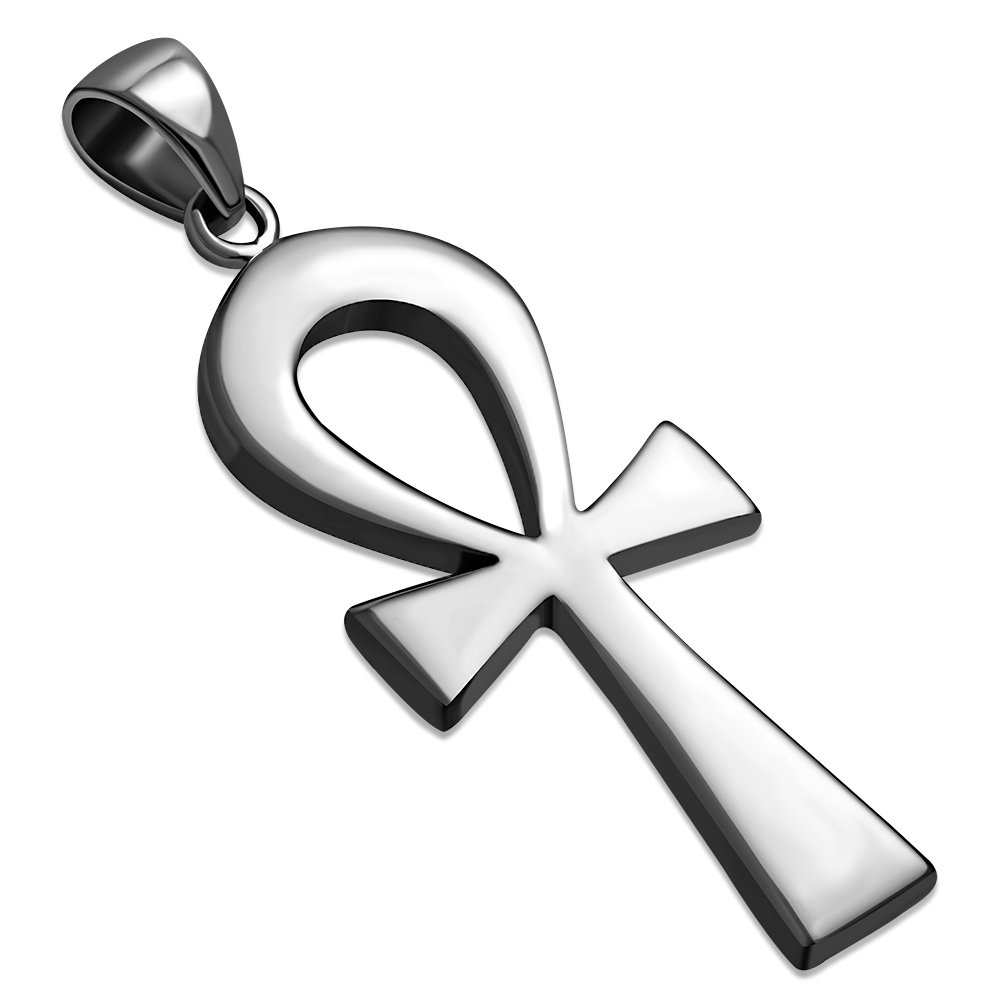 Christian Plain Pendants: Medium Ancient Egyptian Ankh Cross Silver ...