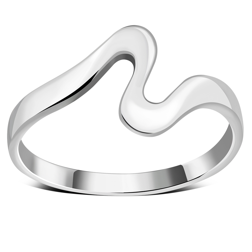 Ethnic Plain Rings: Plain Simple Silver Ring, rp757